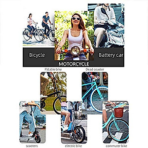 KRTYLYT Bike Mirror, 2pcs Bike Rear View Mirrors with Wide Angle Convex Mirror, Adjustable Rotatable Handlebar for Mountain Bike, Off-Road Bike and Fixed Gear Bike Handlebars (2pack)