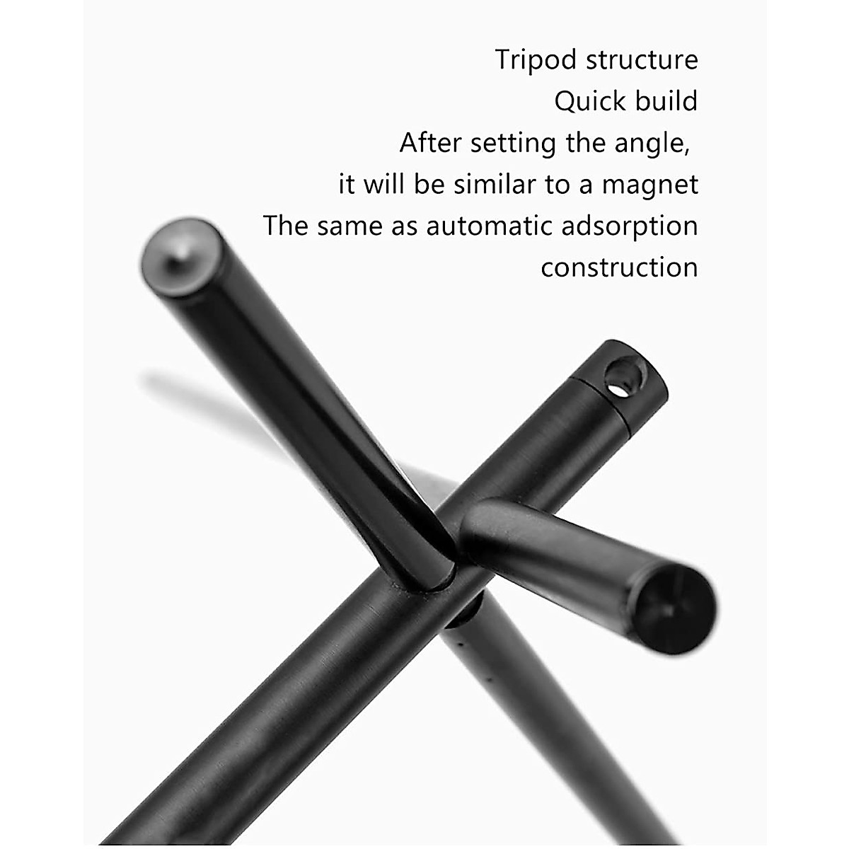 phsmoo Folding Hanging Rack Travel Camping Shelf Triangle Rack Assembly Storage Picnic Rack