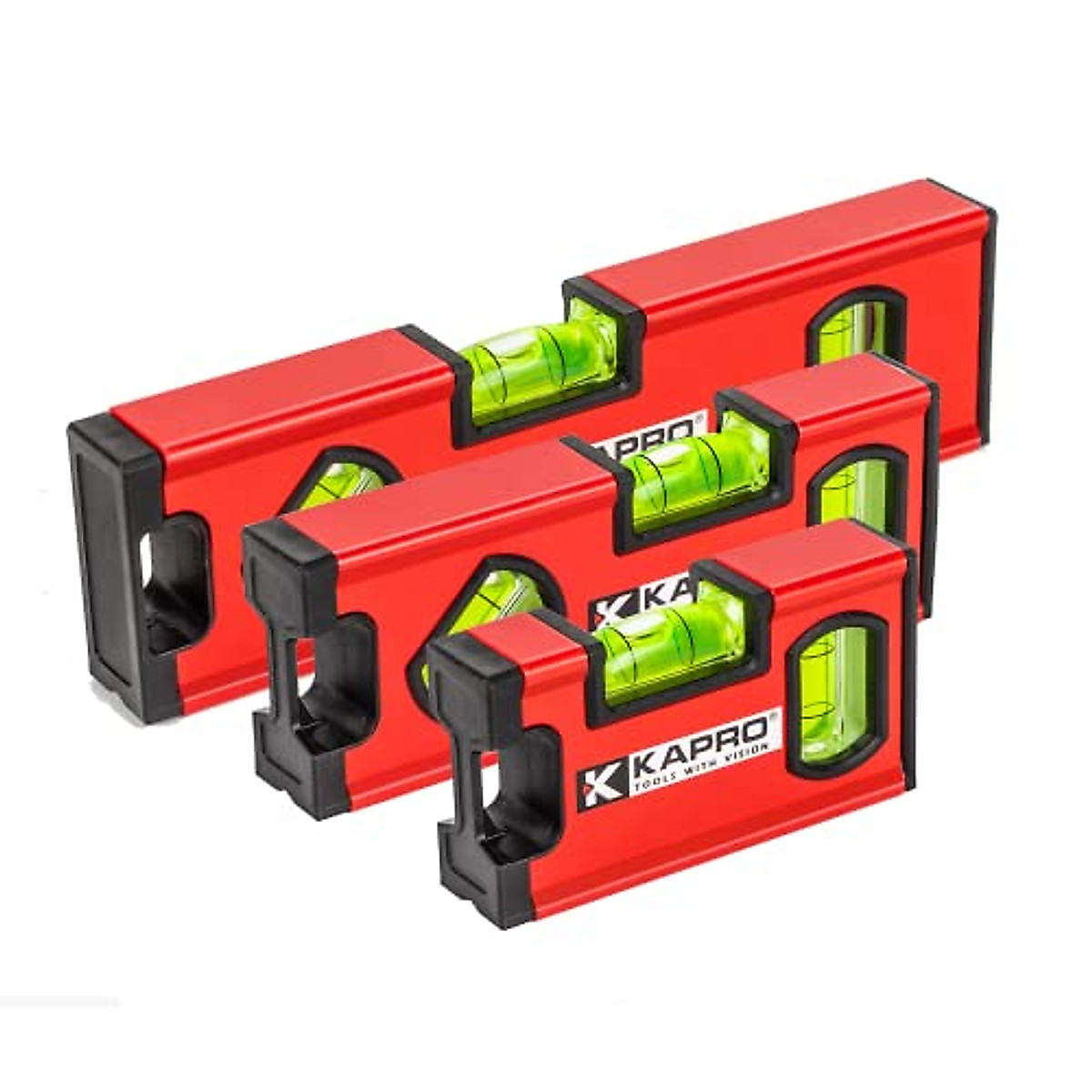 Kapro - 771M TWIN Magnetic Heavy Duty Toolbox Level - For Leveling and Measuring - Features V-Groove and Magnet Base - VPA Certified - 6 Inch