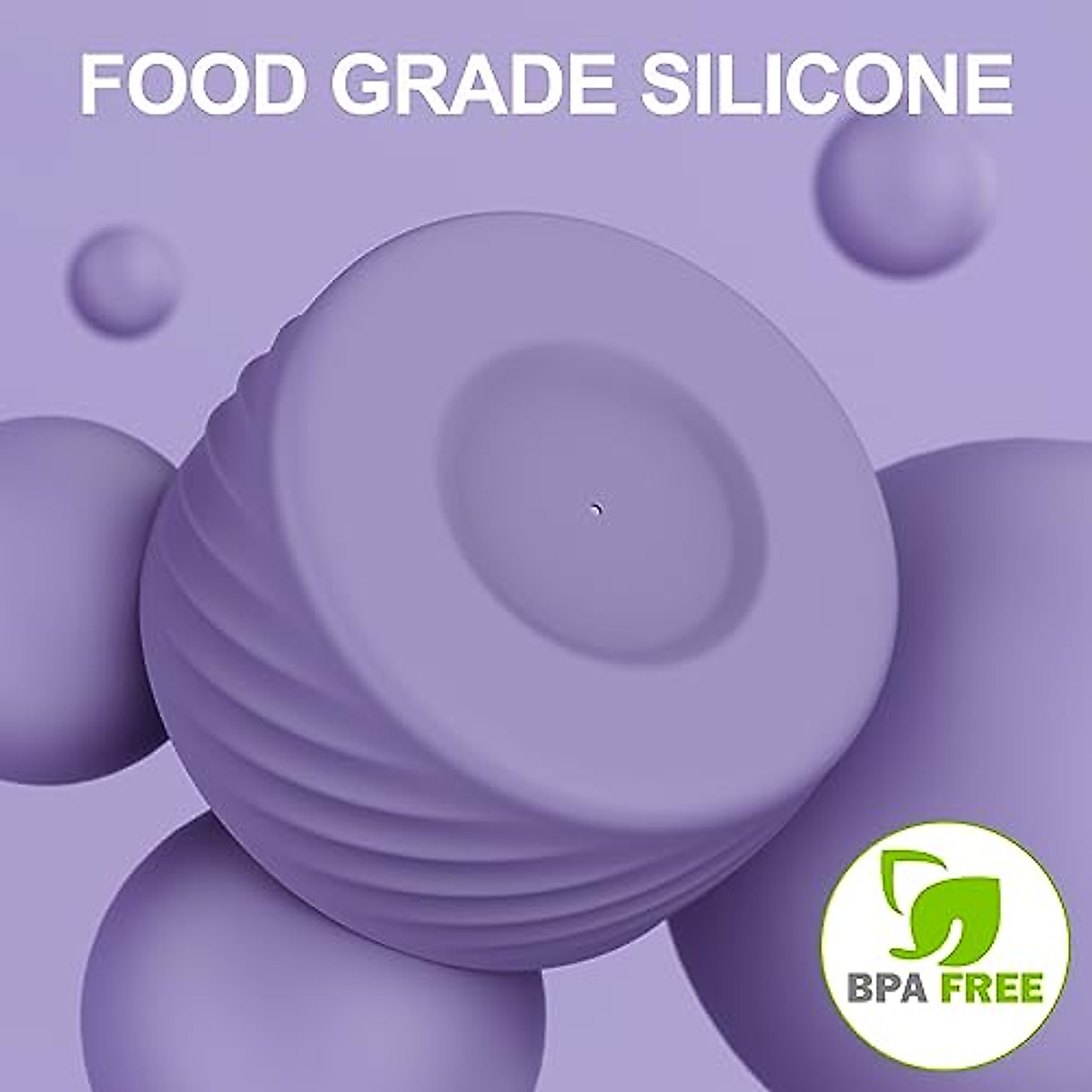 Affute Protective Silicone Boot for Stanley Quencher H2.0 40 oz & IceFlow Flip 20 oz 30 oz and hydroflask 12-24 oz, Anti-Slip Bottle Bottom Sleeve Cover (Lavender)