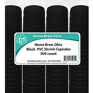 Black PVC Shrink Capsules-500 Count