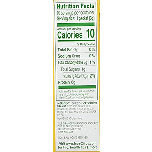 True Orange, Mango Orange Drink Mix, 10-count (Pack of 4)