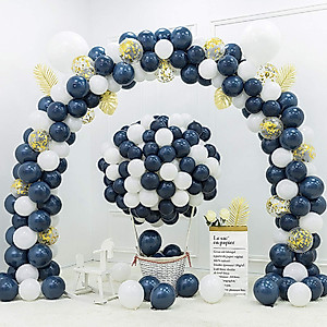 Large Balloon Arch kit with Heavy Base,Great BirthdayChristmasNew Years Eve Party Decorations/Supplies,Used to make a 8.5FT Tall &12.5Ft Wide(adjustable) Balloon Garland