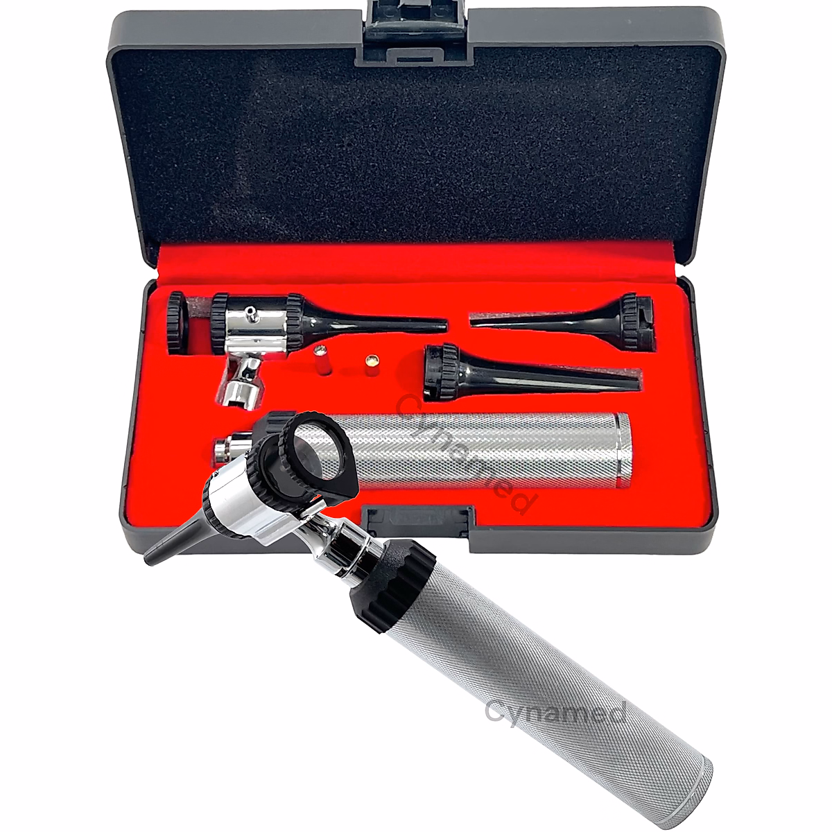 ArtLaB-Premium Veterinary Otoscope Set Kit Veterinary Diagnostic Set Instrument with Reusable Ear Speculas Set -Veterinary Diagnostic Otoscope Set and Hartmann Speculum (Vet Slit Head Otoscope)