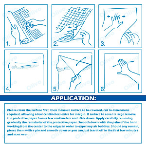Olivo Clear Contact Paper Roll for Books Crafts 17.5 in x 10 ft Peel and Stick Adhesive Book Cover Plastic Protector