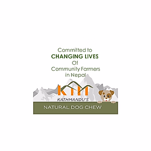 KATHMANDU'S - Authentic Himalayan Cheese Dog Chews - Large, 1-Count - for Improved Dental Hygiene & Protein-Rich Nutrition, No Preservatives