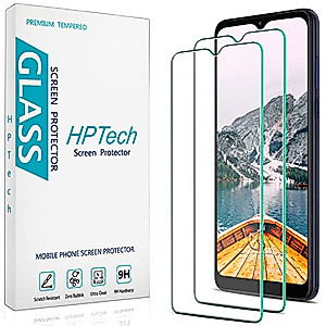 HPTech (2 Pack) Designed for Motorola Moto G Pure Tempered Glass Screen Protector, Easy to Install, Anti Scratch, Bubble Free