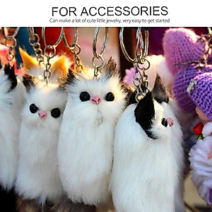 FANDAMEI 200 Pieces Split Key Rings Bulk for Keychain Key and Art Crafts(25 mm /0.98 inch 100pcs ，28 mm /1.1 inch 100pcs)