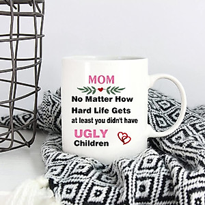 Gifts for Mom Coffee Mug, Mothers Day Gifts for Mom from Daughter Son, Birthday Gifts for Mom Fun Novelty Cup Unique Gifts Funny Mom Mug 11oz (White01)