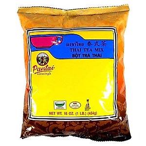 Pantai Norasingh Thai Iced Tea Mix Traditional Style 16 oz, restaurant, 128 Ounce, (Pack of 4)