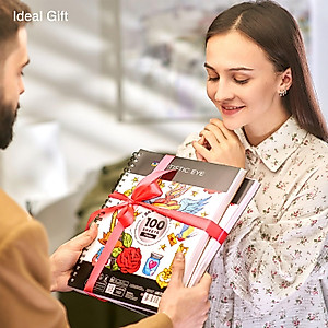 Artisto 9x12" Premium Sketch Book Set, Spiral Bound, Pack of 2, 200 Sheets (100g/m2), Acid-Free Drawing Paper, Ideal for Kids, Teens & Adults.