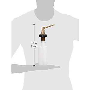 Delta Faucet RP1001CZ Soap/Lotion Dispenser with 13oz bottle with funnel, Champagne Bronze,2-3/4 inches