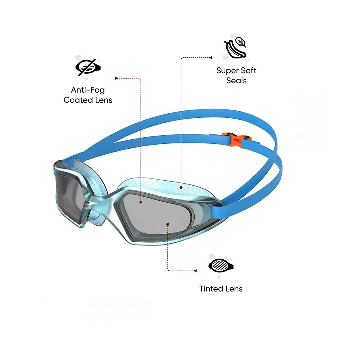 Speedo Hydropulse Mirror One Size