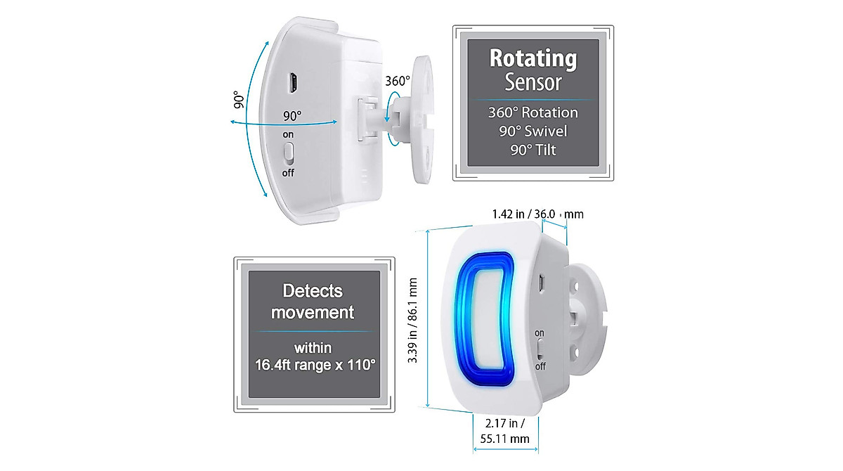 Wireless Caregiver Pager & Motion Sensor Alarm