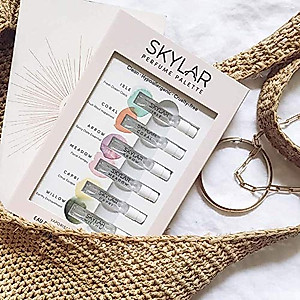 Perfume Palette By Skylar - 6 Signature Fragrances in 1 Convenient Travel-Sized Discovery Kit - Paraben-Free, Phthalate-Free, Vegan, and Cruelty-Free (6 x 1.5 mL / 0.05 fl oz)