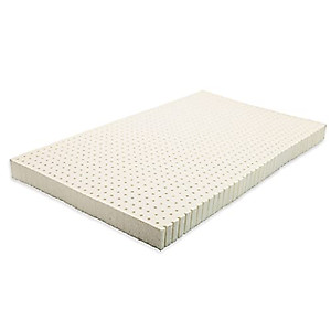 OrganicTextiles Organic Latex Crib Mattress Topper with Natural Bamboo Covering (2", Standard Crib)