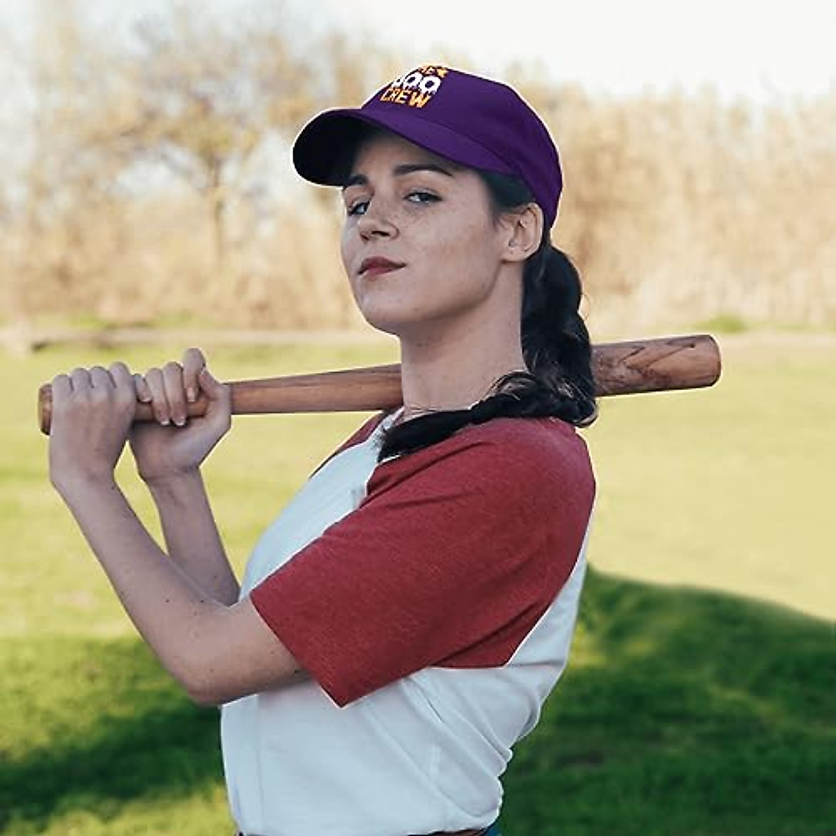 Cowgirl hat Ghost Letter Boo Hiking hat Hunting hat Gifts for Boyfriends Running Hat Purple