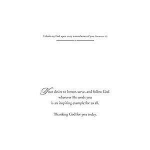 For Your Service - Thank You Greeting Cards - Blank - NIV Scripture - (Box of 12)