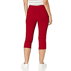 Pull On Capri with L Pocket, New Red Amore, 16