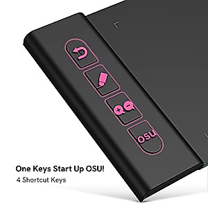 VEIKK VK430 Drawing Tablet 4x3 inch OSU Tablet, Portable Computer Graphics Tablets with 4 Shortcut Keys 8192 Levels Battery-Free Stylus Pen, Compatible with Mac/Windows/Android/Chrome/Linux