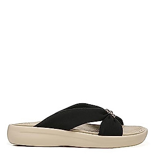 BZees Womens Promise Slide Sandal Black 6 M