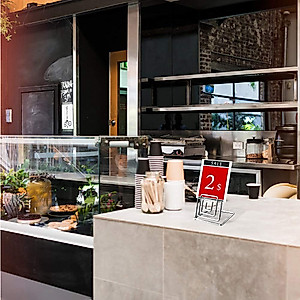 ELANE 18 Pcs Mini Place Card Holders,Wedding Table Number Holders Picture Holder Stand,Table Place Card Holders