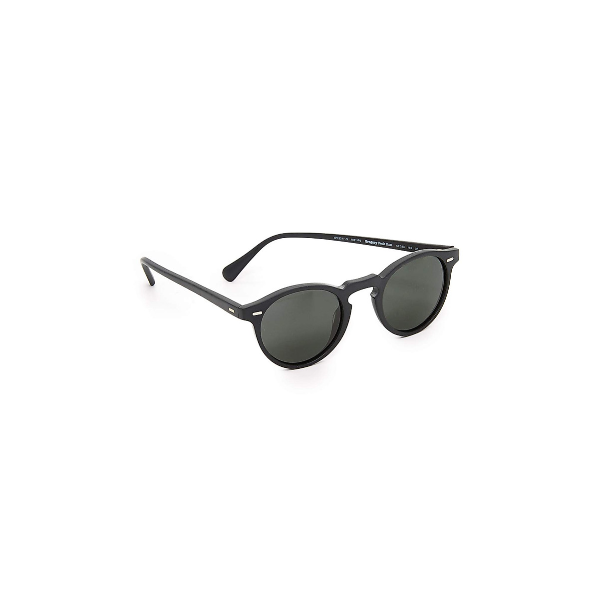 OLIVER PEOPLES Gregory Peck OV5217S - 1031P2 Semi Matte Black w/ Crystal Midnight Express Polarized Lens 47mm