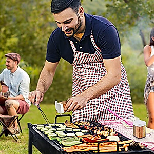 2 Pack 4 in 1 Plastic Salt and Pepper Shaker- 8 Grids Empty Spice Dispenser with Adjustable Holes Transparent Travel Seasoning Cans Condiment Jars for Camping Home Restaurant Kitchen Cooking Steak BBQ