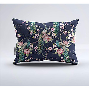 REALIN Peafowls Duvet Cover Set Chinese Style Bedding Noble Green Peacock Bed Sets 2/3/4PCS Quilt Covers/Sheets/Pillow Shams,Twin/Full/Queen/King (E,King-229x259cm-4PCS)