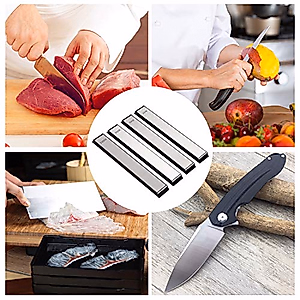 Diamond Sharpening Plate Set 4 PCS Grit 240/400/600/1000 Knife Sharpener Stone,Knife Sharpening Stone for Kitchen Knife Sharpener Professional Sharpening System-stone