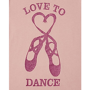 The Children's Place girls The Children's Place Long Sleeve Graphic T- 2-pack Shirt, Dance, Medium US