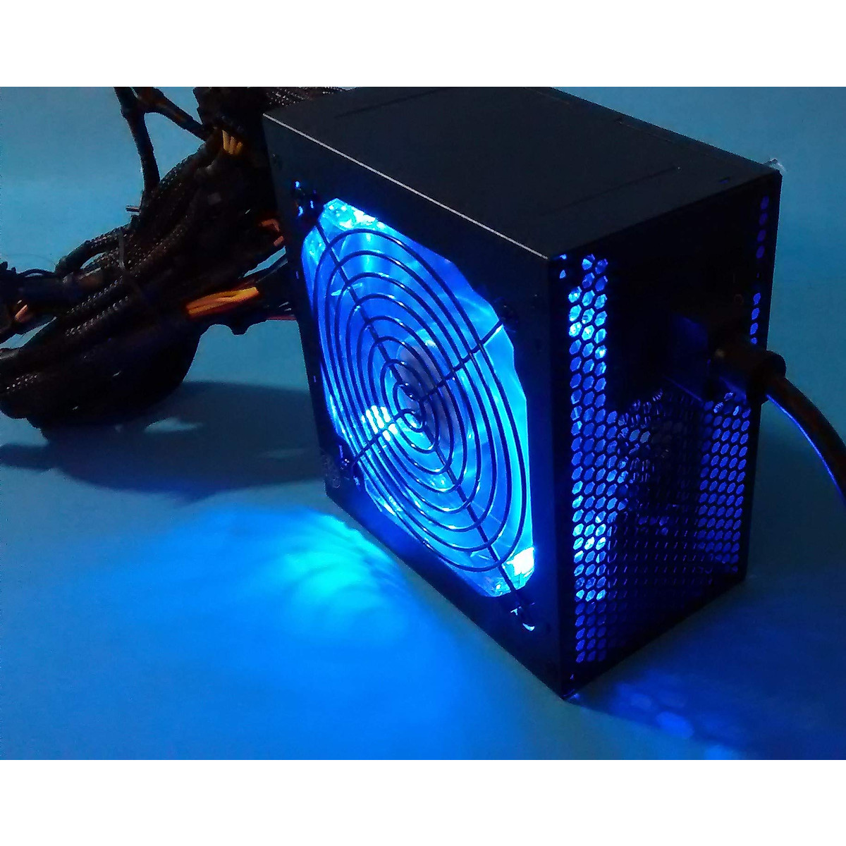 SHARK TECHNOLOGY® ATX-1000-LED Silent 1000W 120mm Blue LED Fan Active PFC Dual PCI-E Gaming PC ATX Power Supply