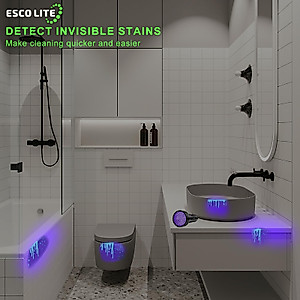 Escolite UV Flashlight Black Light 51 LED 395 nM Ultraviolet Blacklight Flashlite for Pet Urine Detection,Dry Stains,Bed Bug,Scorpion,Dog/Cat Urine Light Detector Matching with Pet Odor Eliminator