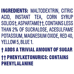 Crystal Light Sweet Tea Drink Mix, 1 count (Pack of 2) (contains 6 pitcher packets each)