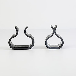 5 Pieces Outdoor Wicker Furniture Clips Sofa Rattan Chairs Connector Fastener Clamp Outdoor Patio Garden Wicker Rattan Furniture Aligment Sectional Connector(Black, Small Size)