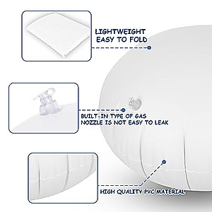 Highwild Kids Pod Swing Seat Child Hanging Hammock Chair with Inflatable Pillow - Sensory Swing Chair with Pocket and Handles - for Any Indoor or Outdoor Spaces - Max 176 Lbs (Blue and Green)