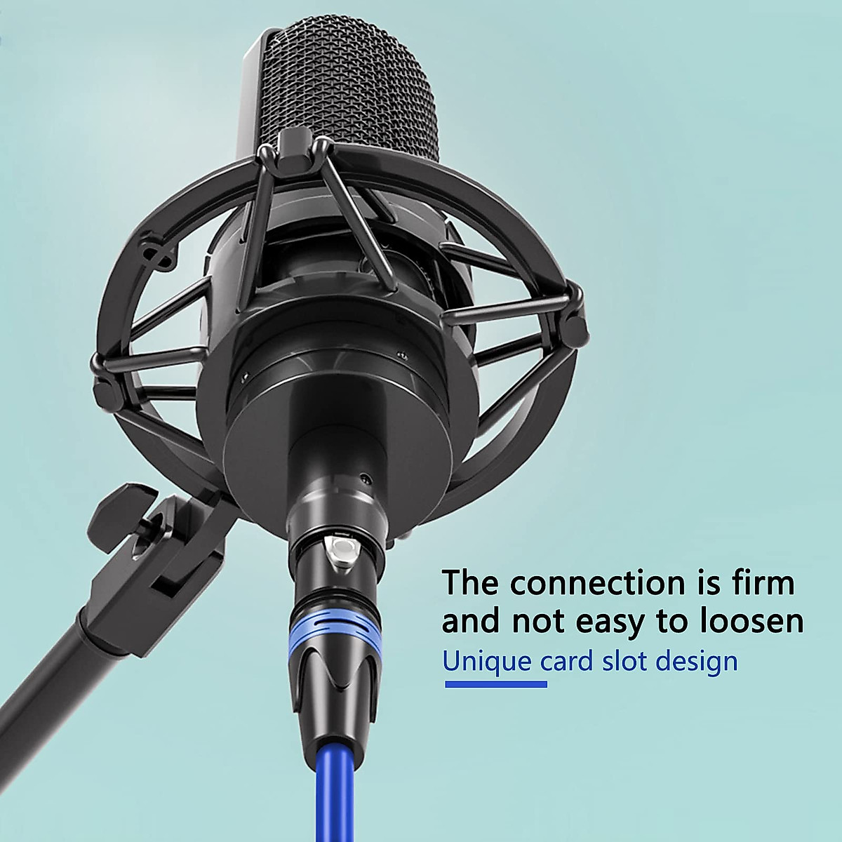 BOYOUYS XLR Cables 3FT 10 Pack XLR Microphone Cable Male to Female Cable 3 Pin Premium Balanced XLR Male to Female Patch Cords for Mic Mixer,Podcast, Studio