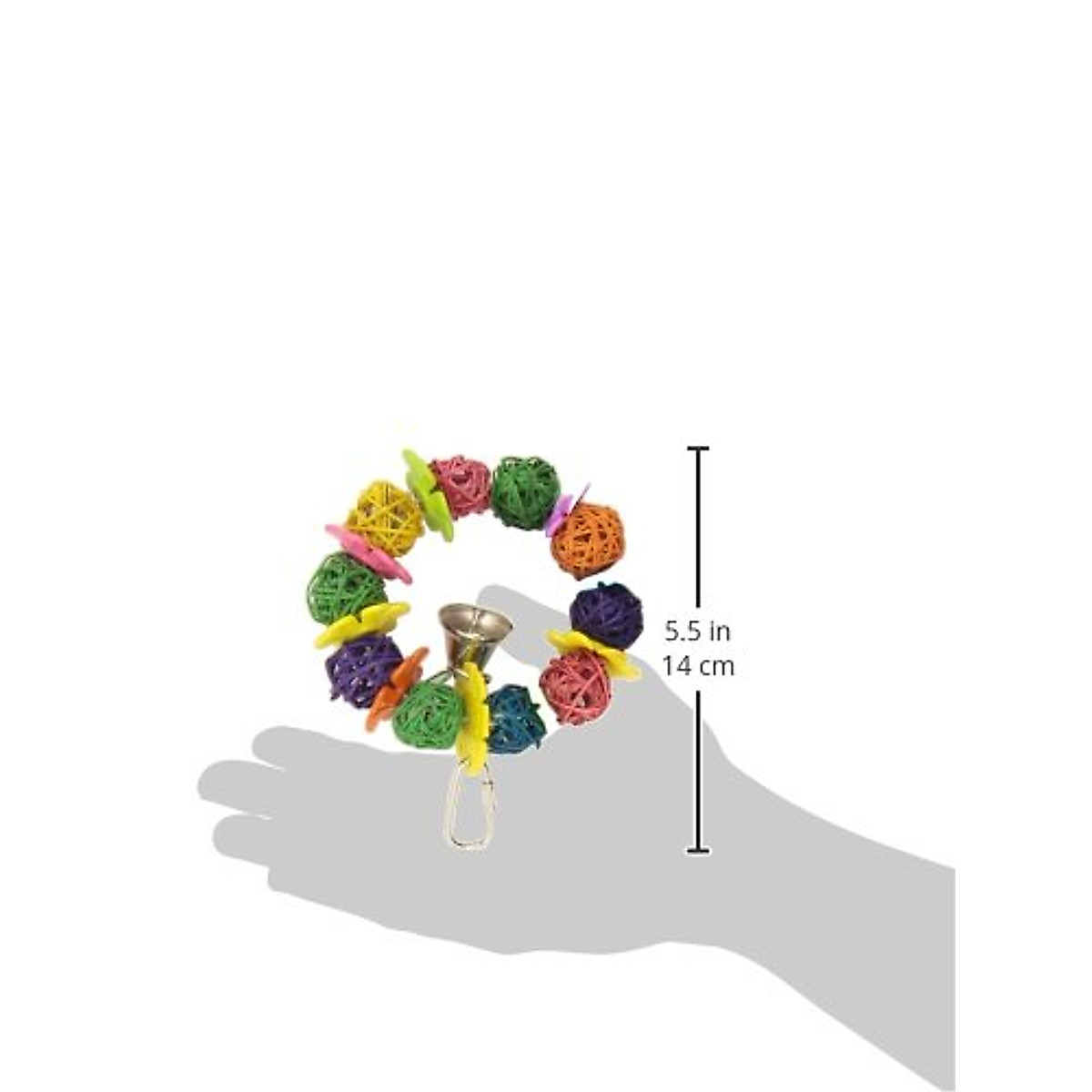 Super Bird Creations SB759 Daisy Ring Bird Toy, Small Bird Size, 6" x 4"