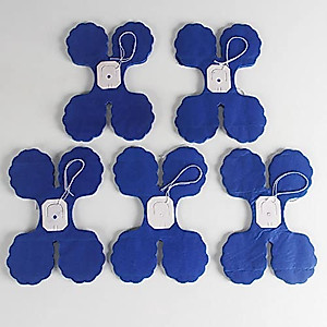 Blue Four-Leaf Clover Garland Party Streamers Tissue Paper Hanging Flower Garland for Wedding, Birthday Carnival Circus Home Party Decoration Removable Wall Decals Murals Baby Shower Living Room