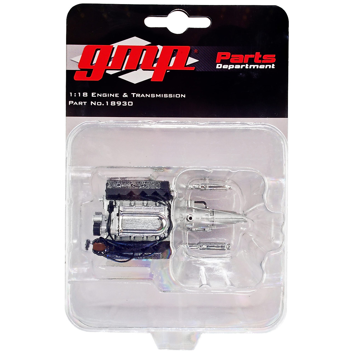 Blown 427 SOHC Engine and Transmission Replica from 1967 Fairlane SOHC Street Machine 1/18 Scale Model by GMP 18930