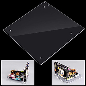 Acrylic Frame Open Transparent Fashion DIY Base Stand Suitable for ITX Motherboard,Overlock Computer Case Base Can accommodate high Performance PC