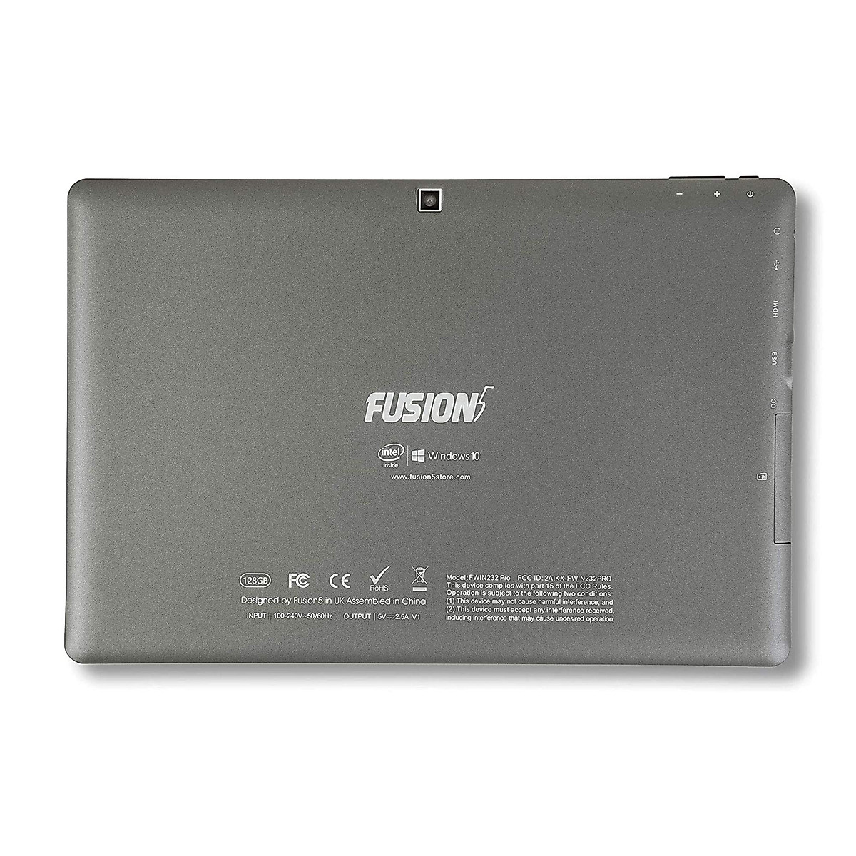 Fusion5 10" Windows 10 Ultra Slim Windows Tablet PC- (4GB RAM, 128GB Storage, USB 3.0, Intel, 5MP and 2MP Cameras, Windows 10 S Tablet PC) (128GB)