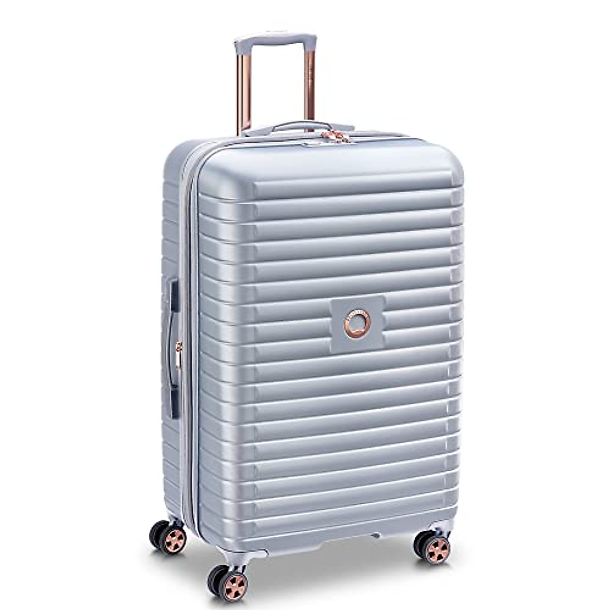 DELSEY PARIS Cruise 3.0 Hardside Expandable Luggage with Spinner Wheels, Platinum, Checked-Large 28 Inch