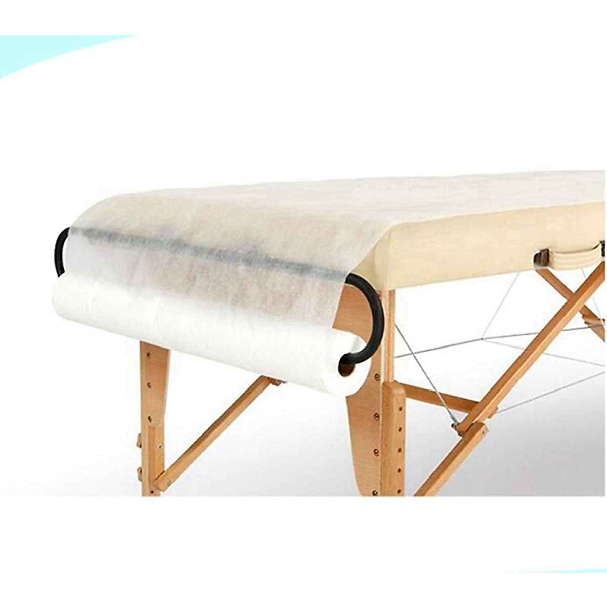 Topbarber Disposable Non-Woven Sheet Salon Beauty Facial Bed Cover Roll for Waxing, Body Care (31" Wide X 354 Feet Long)