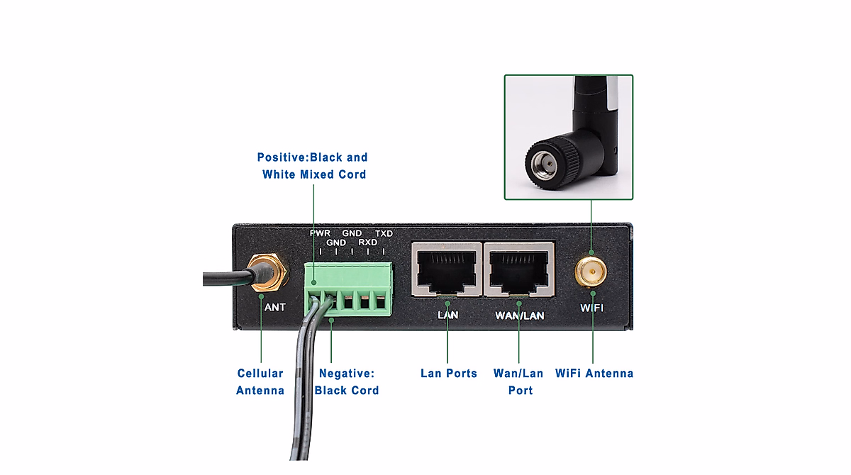 4G VPN Router, Industrial 4G LTE WiFi Router 3G/4G Yeacomm YF325 ...