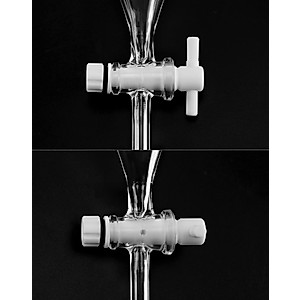 QWORK 1000ml Separating Funnel with 24/29 Joints and Stopcock