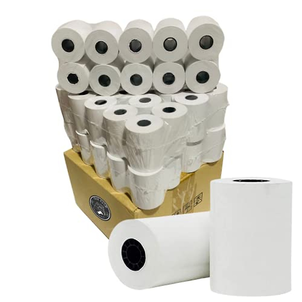 BAM POS, 2-1/4 x 50' 1-Ply Thermal Paper 50 Rolls for The Ingenico ICT ...