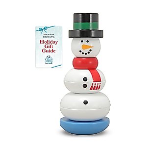 Melissa & Doug Snowman Stacker Wooden Toddler Toy (8 pcs)
