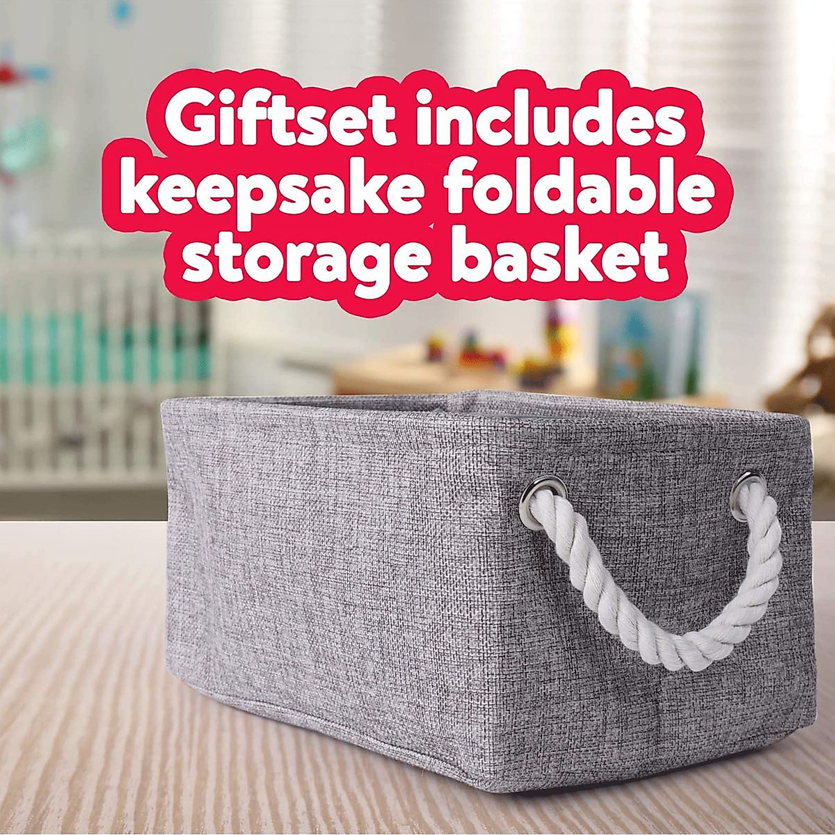 Baby Girl Newborn Essentials, Baby Shower Gifts with Decorated Gift Basket Set for Girls Including Blanket Bodysuit Towels and Washcloths Teddy Bear