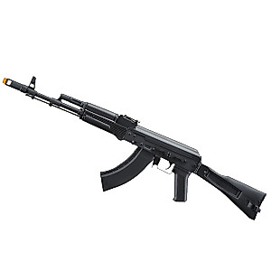 Licensed Lancer Tactical x Kalashnikov KR-103 USA SBR Airsoft AK74 AEG Rifle with Folding Stock - Includes Airsoft Speed Loader (Black)